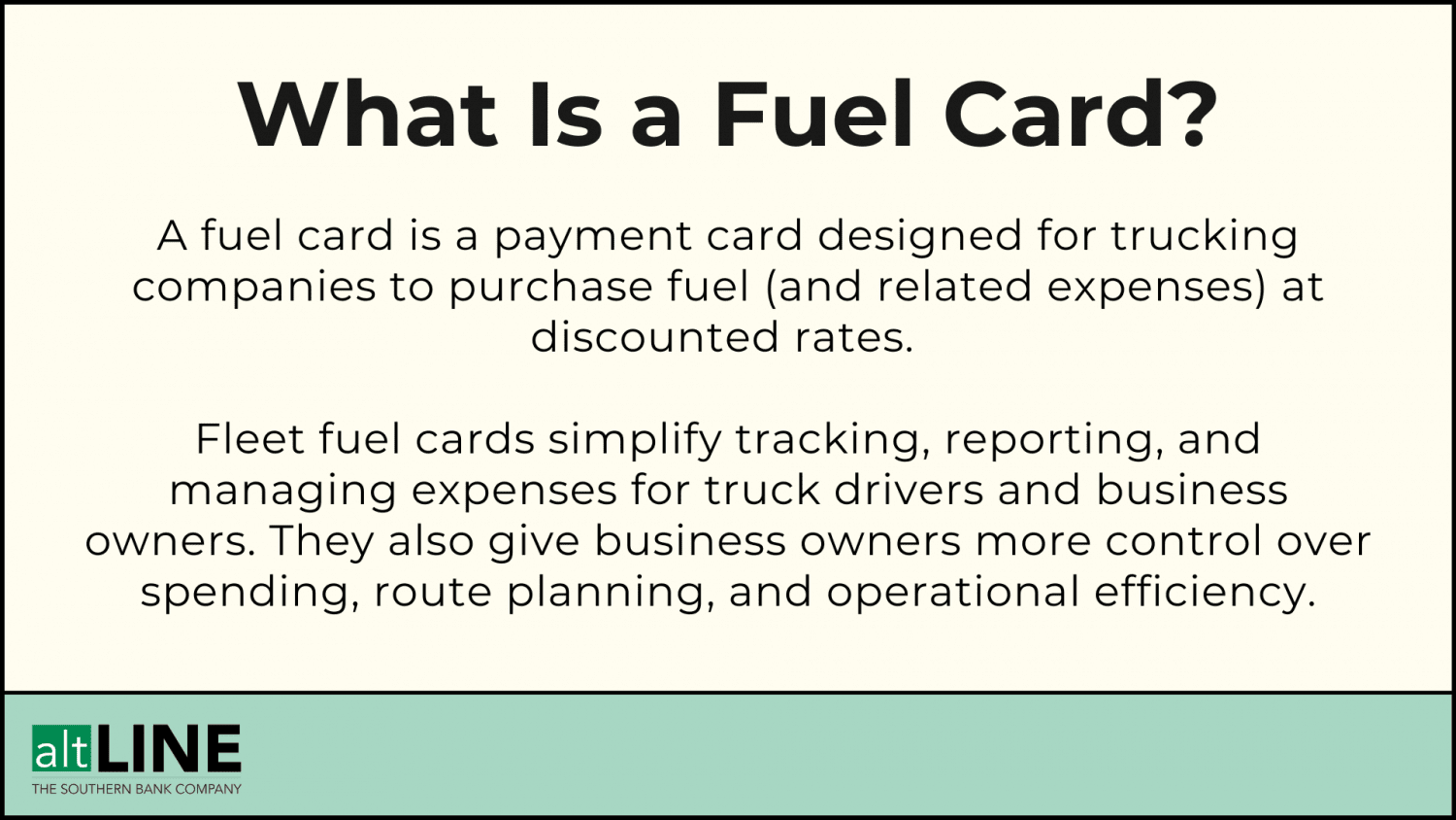 Fuel Cards: What They Are, How They Work & Benefits | altLINE